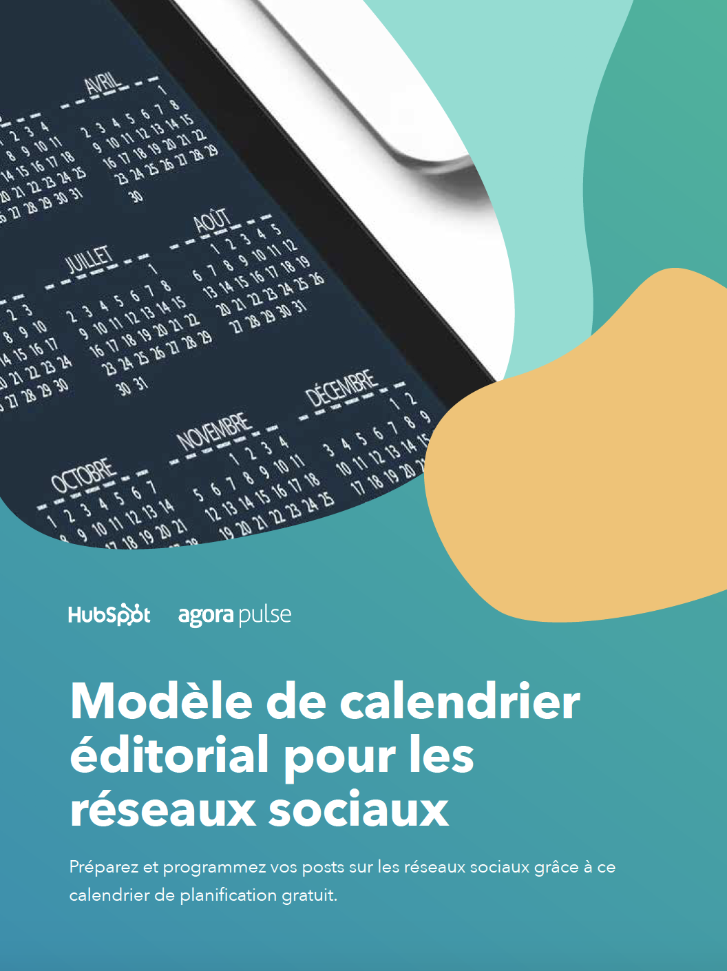 Modèle de calendrier éditorial pour les réseaux sociaux